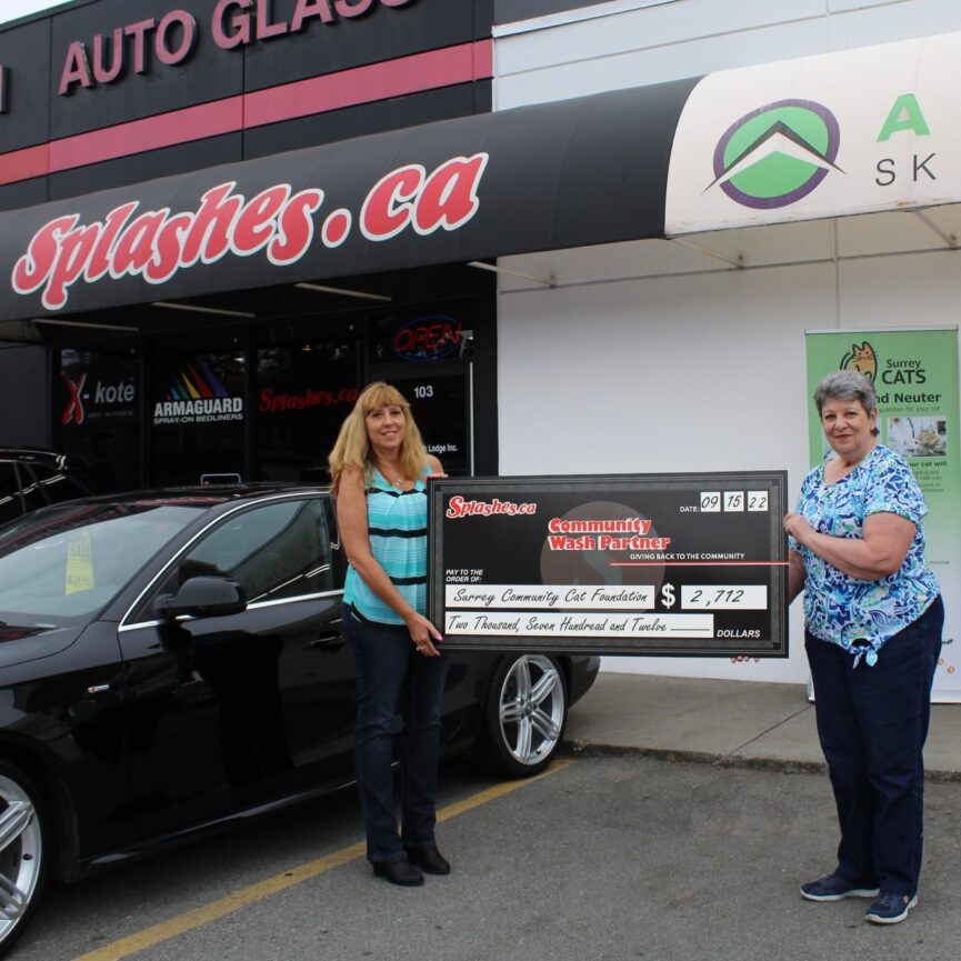 $2,712 Success! – Surrey Community Cat Foundation - Splashes Auto Care